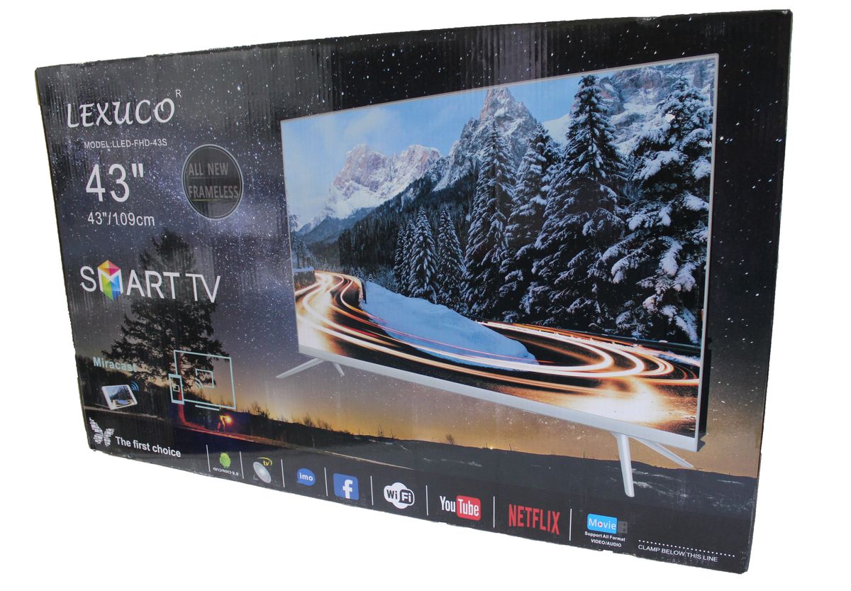 Lexuco Frameless 43" Smart TV NB! Please note that this TV DOES not su ...