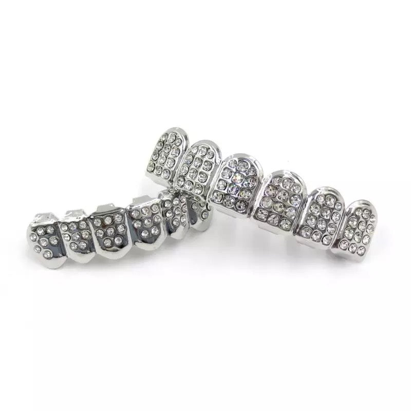 Iced Out Silver Grills – 0000Art